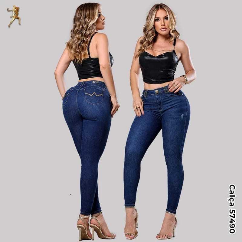 Calça Rhero Jeans Feminino LANÇAMENTO 57490 | Shopee Brasil