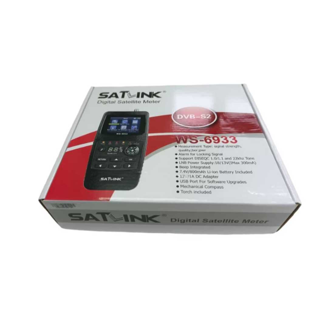 Localizador De Satelite Satlink 6933 Dvb-s2 Hd - Atualizado | Shopee Brasil
