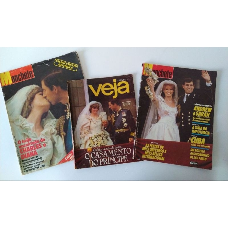 Revistas Casamento Diana Charles - Raras Anos 80 | Shopee Brasil