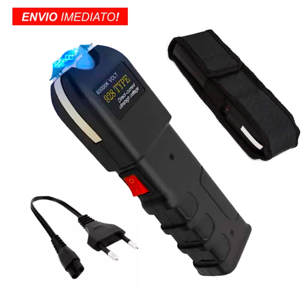 Taser 180000w Potente Choque Militar Portátil Defesa Recarregável ...