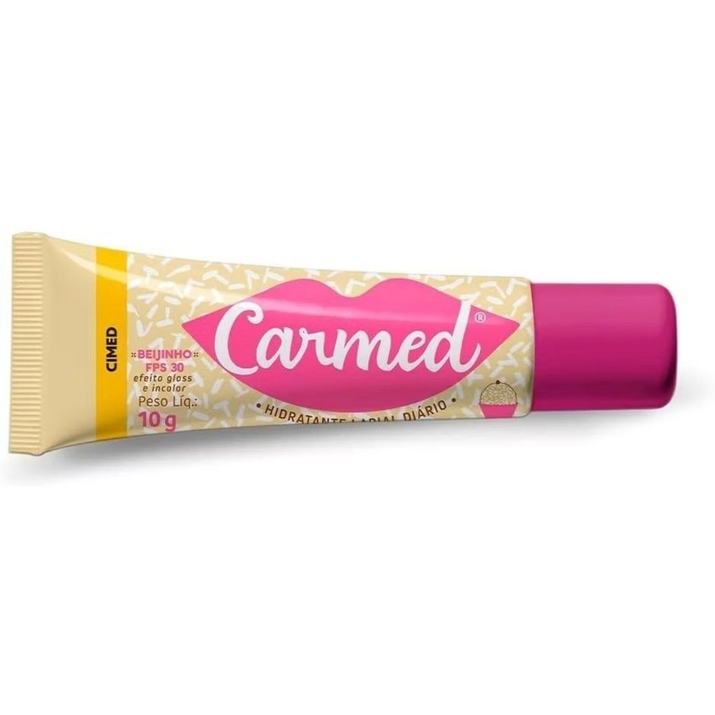 Carmed Hidratante Labial 10g BFF Beijinho Gloss Efeito 30 FPS | Shopee Brasil