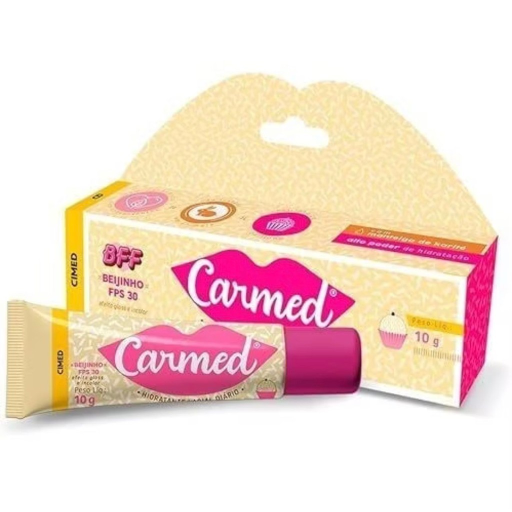 Cimed Carmed 10g Labial Beijinho Hidratante Gloss | Shopee Brasil