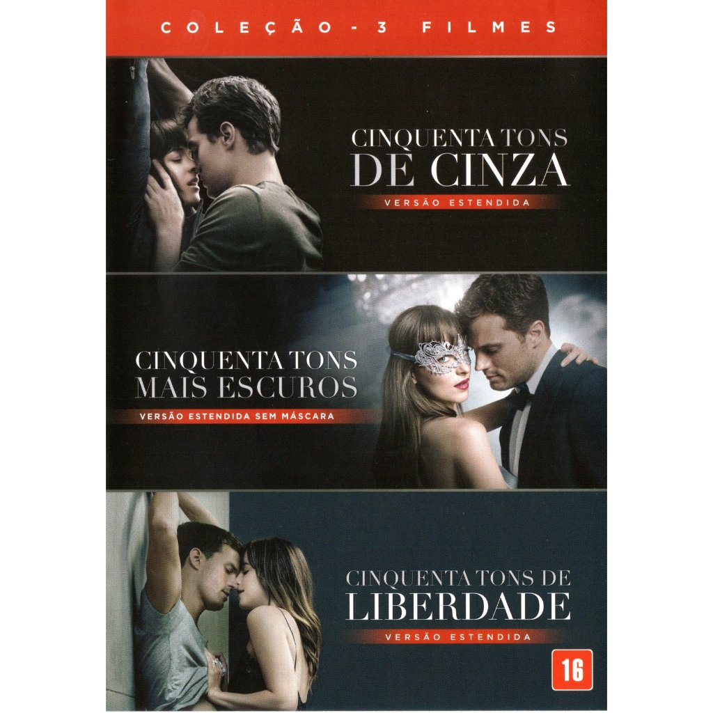 DVD Coleção Cinquenta Tons de Cinza - 3 filmes | Shopee Brasil