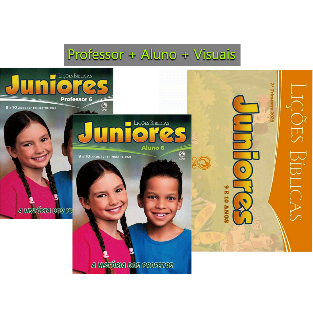 Kit Lições Bíblicas Juniores 9 e 10 anos - 2° Trimestre | Shopee Brasil