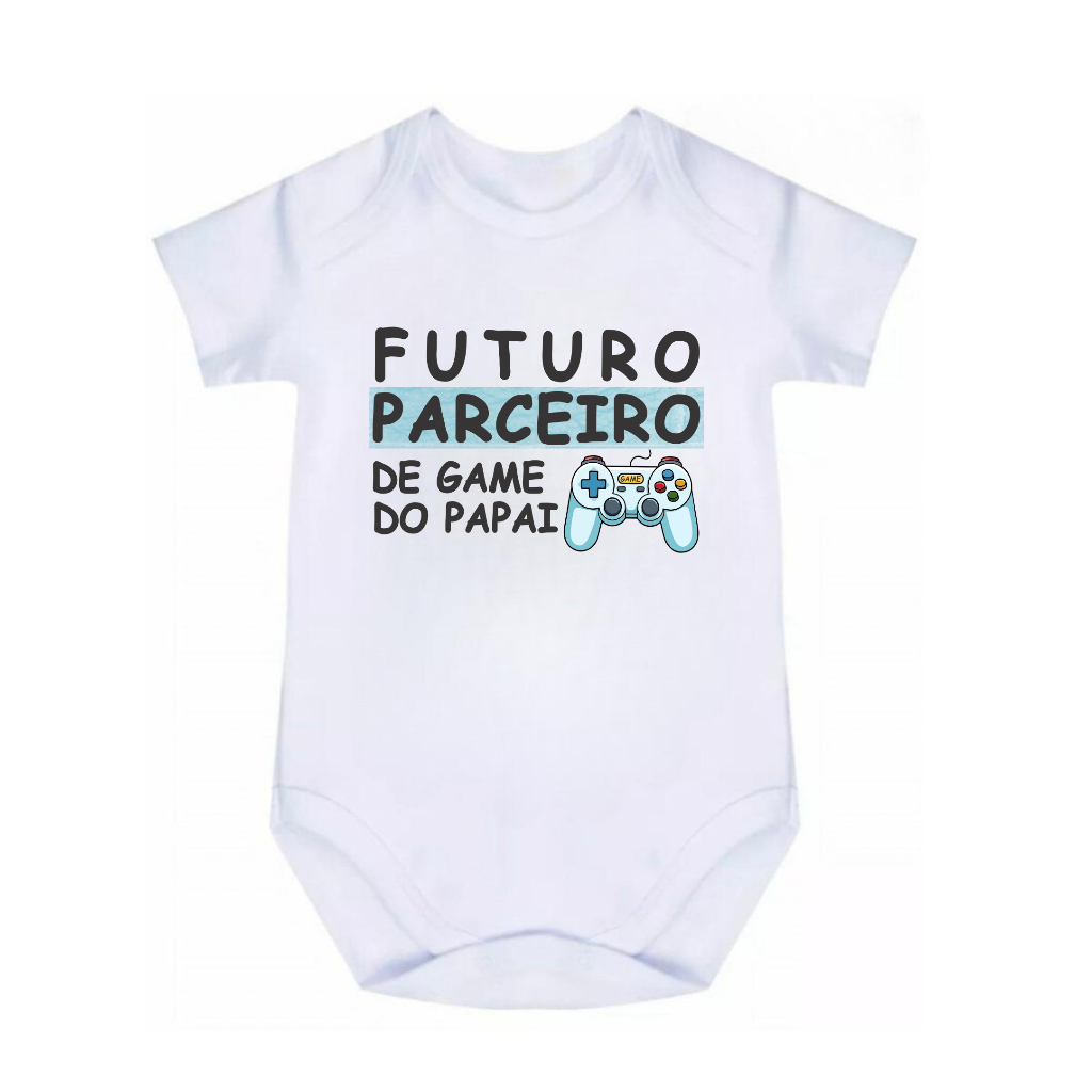 Body Bebê Papai Parceiro Vídeo Game Futuro Gamer B135 | Shopee Brasil