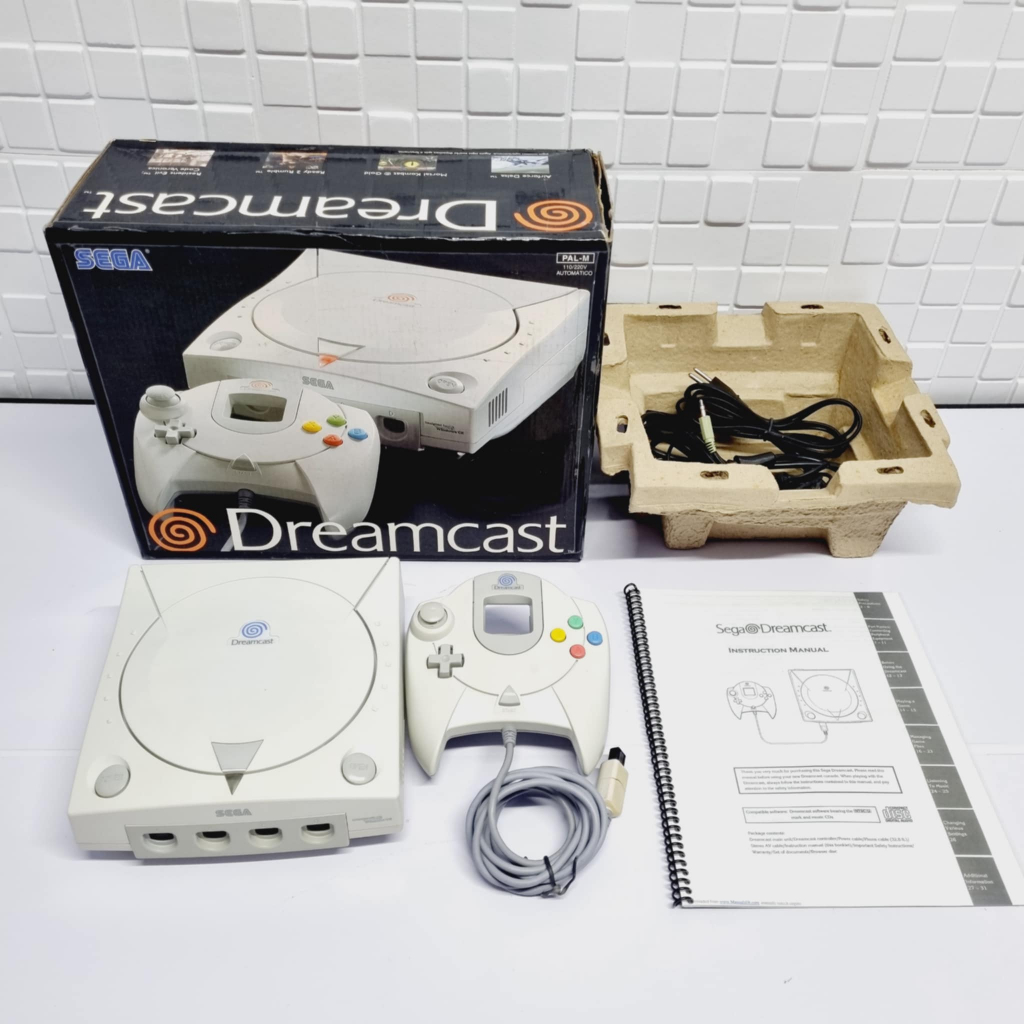 199- Console Dreamcast com GDEMU funcionando perfeitamente. | Shopee Brasil