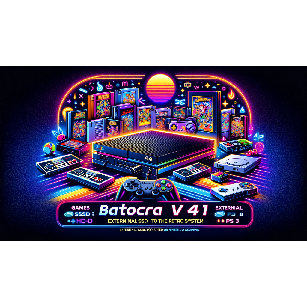 HD Externo 320GB + Batocera V41– Até games de N. Switch, Pack de jogos ...