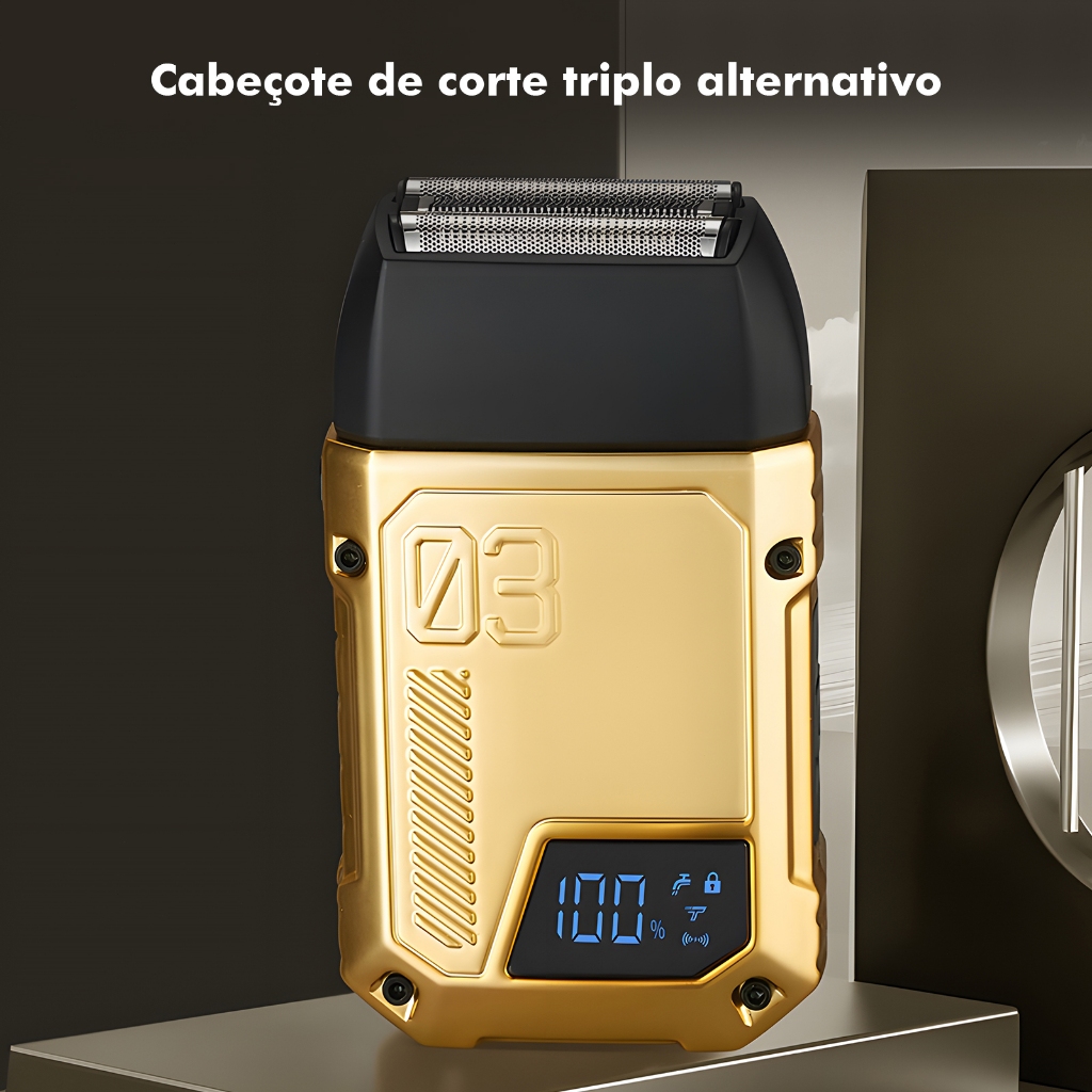 Barbeador Shaver Recarregável Bivolt 110-220V à Prova D'água - Ideal ...
