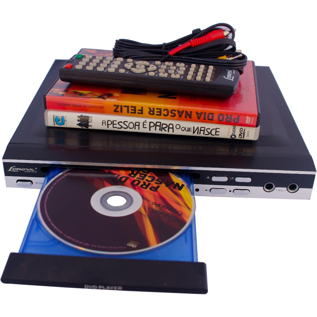 Aparelho De DVD Player Lenoxx Sound DK-450 Com Karaokê USB | Shopee Brasil