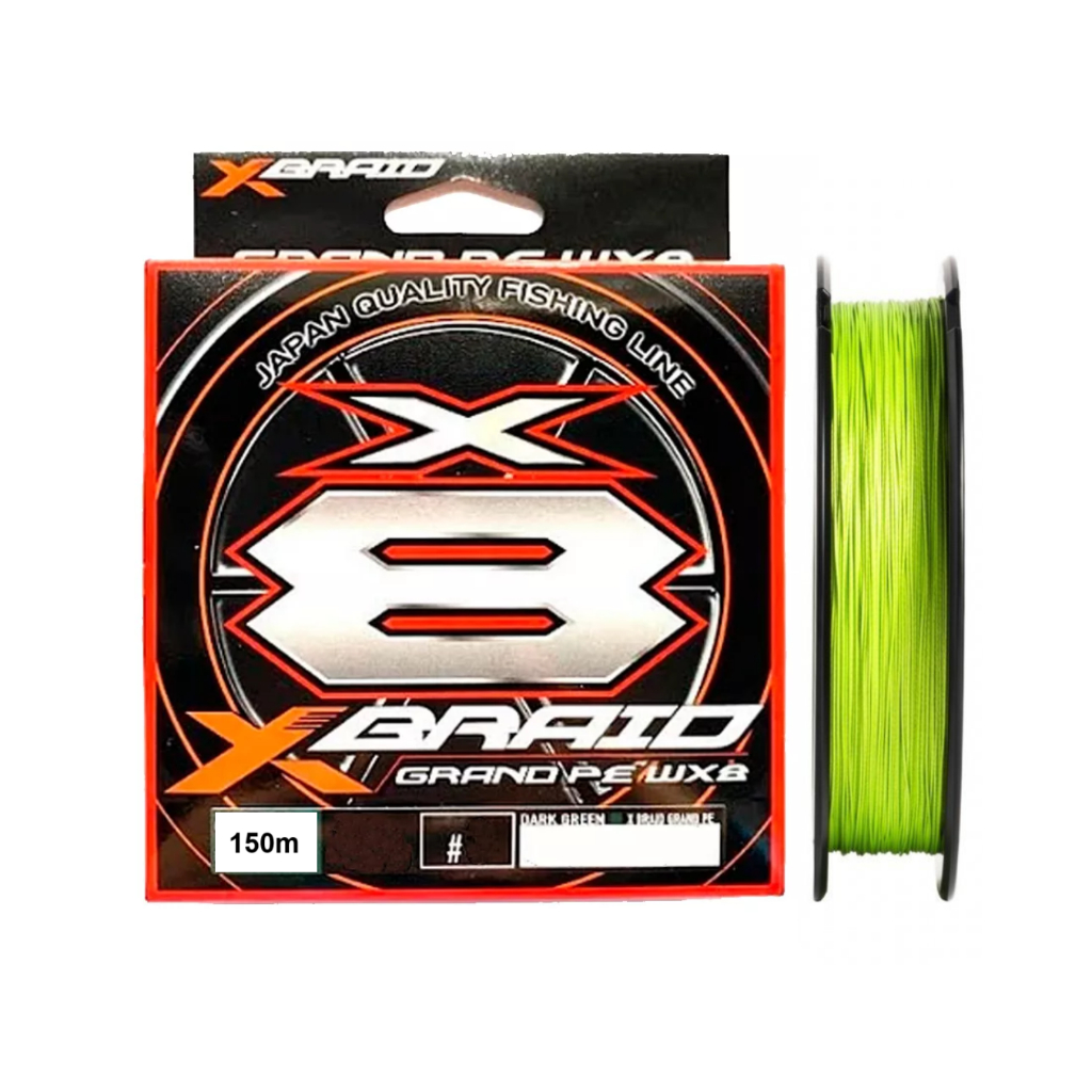 Linha Multifilamento YGK X-BRAID X8 Grand PE WX8 8 fios 150m | Shopee Brasil