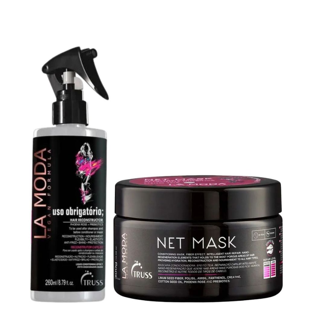 Truss La Moda Leave-in Uso Obrigatório 260ml E Net Mask 300g | Shopee ...