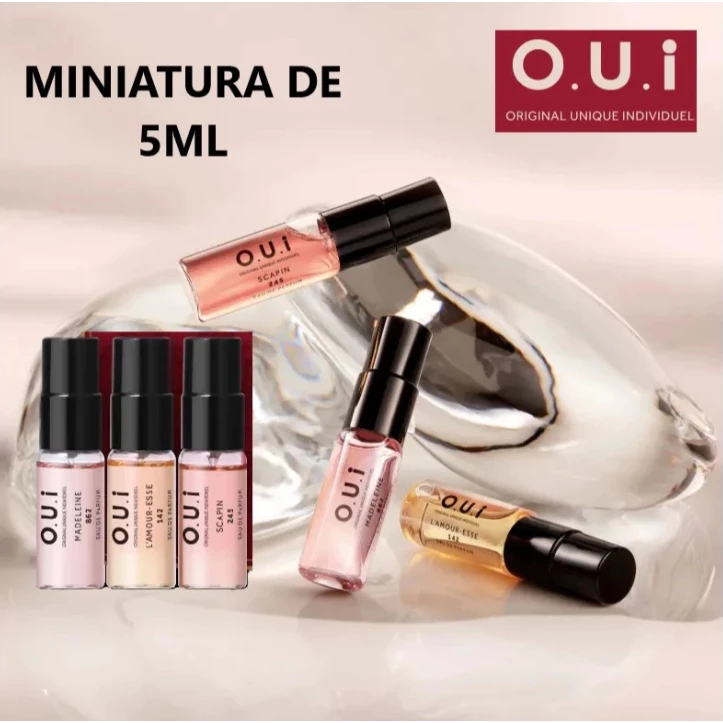 Perfume de bolsa O.U.I Paris original miniatura 5ml EDP FEMININOS Novo ORIGINAL | Shopee Brasil