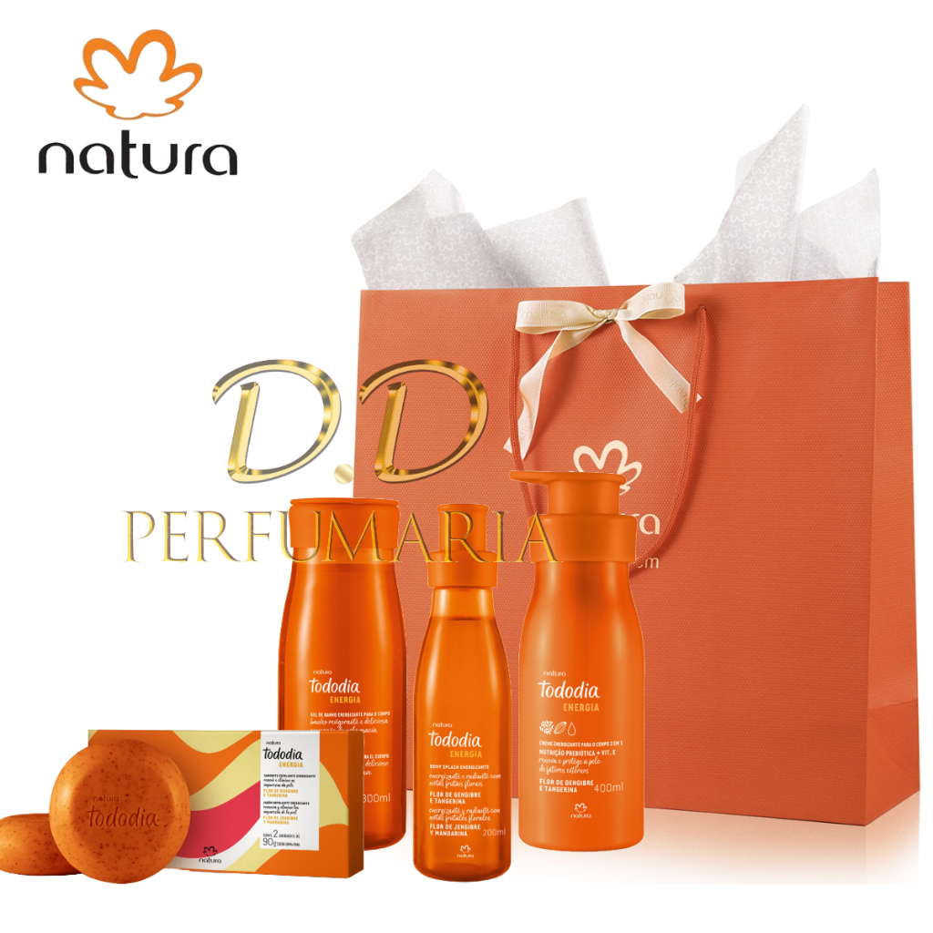 Kit Presente Todo Dia Energia Flor De Gengibre E Tangerina Natura