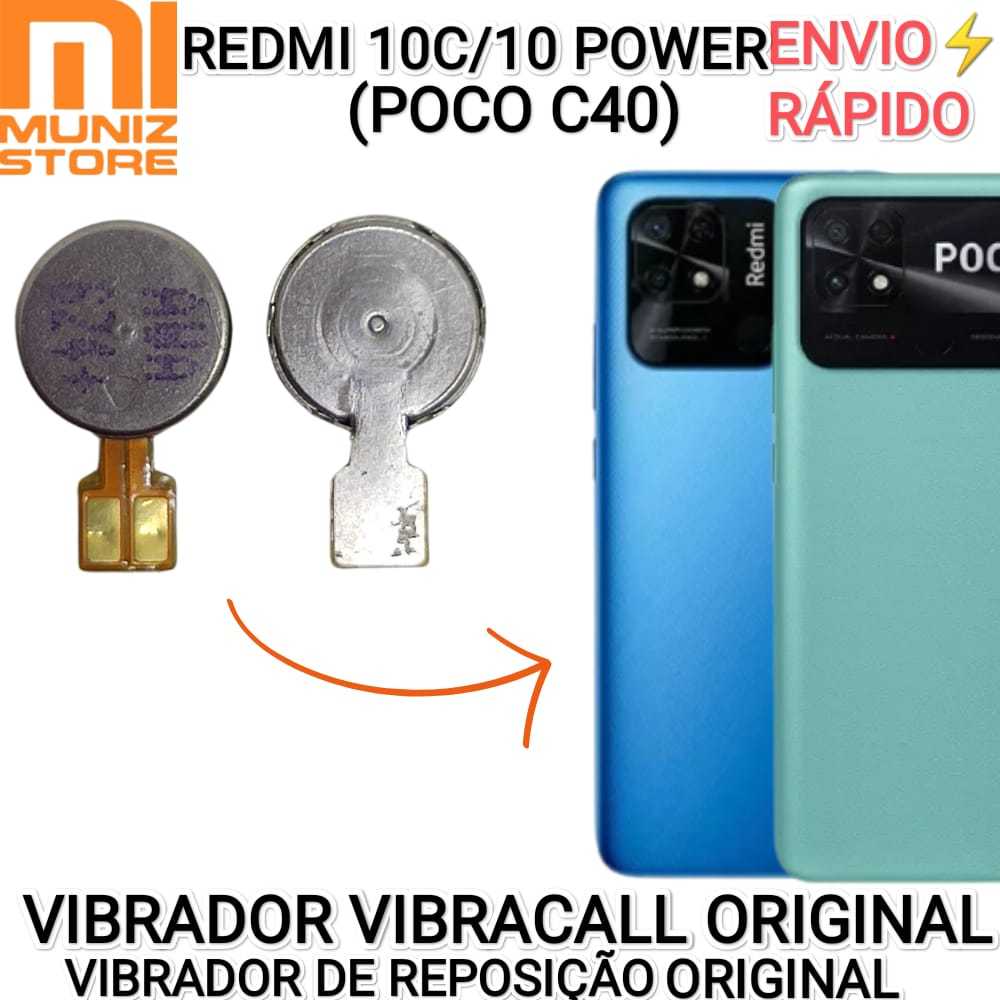 Vibra Call Redmi 10C / 10 Power / Poco C40 Vibrador Original Vibracall ...