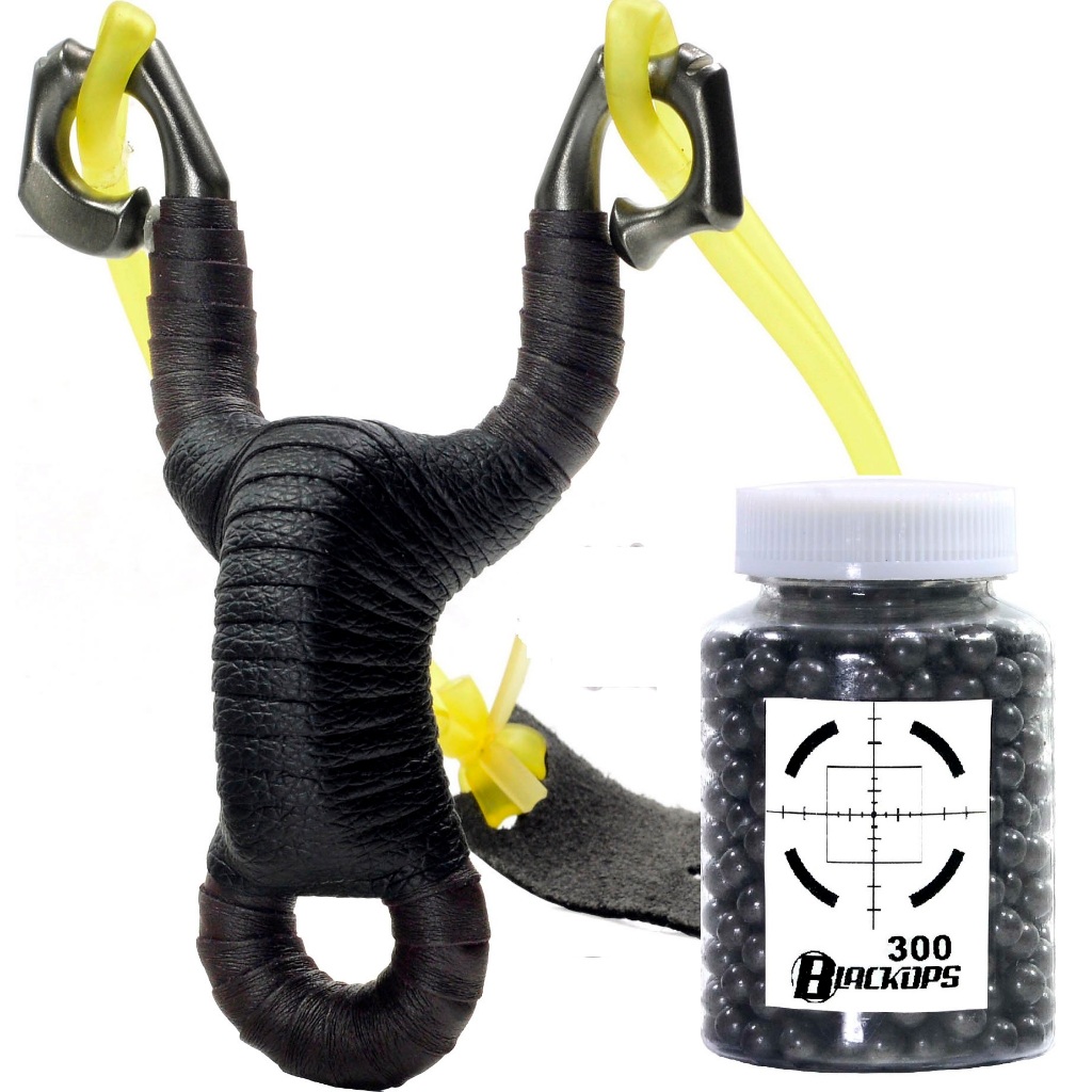 Estilingue Atiradeira Profissional Bodoque M27 + 300 Esferas Aço ...