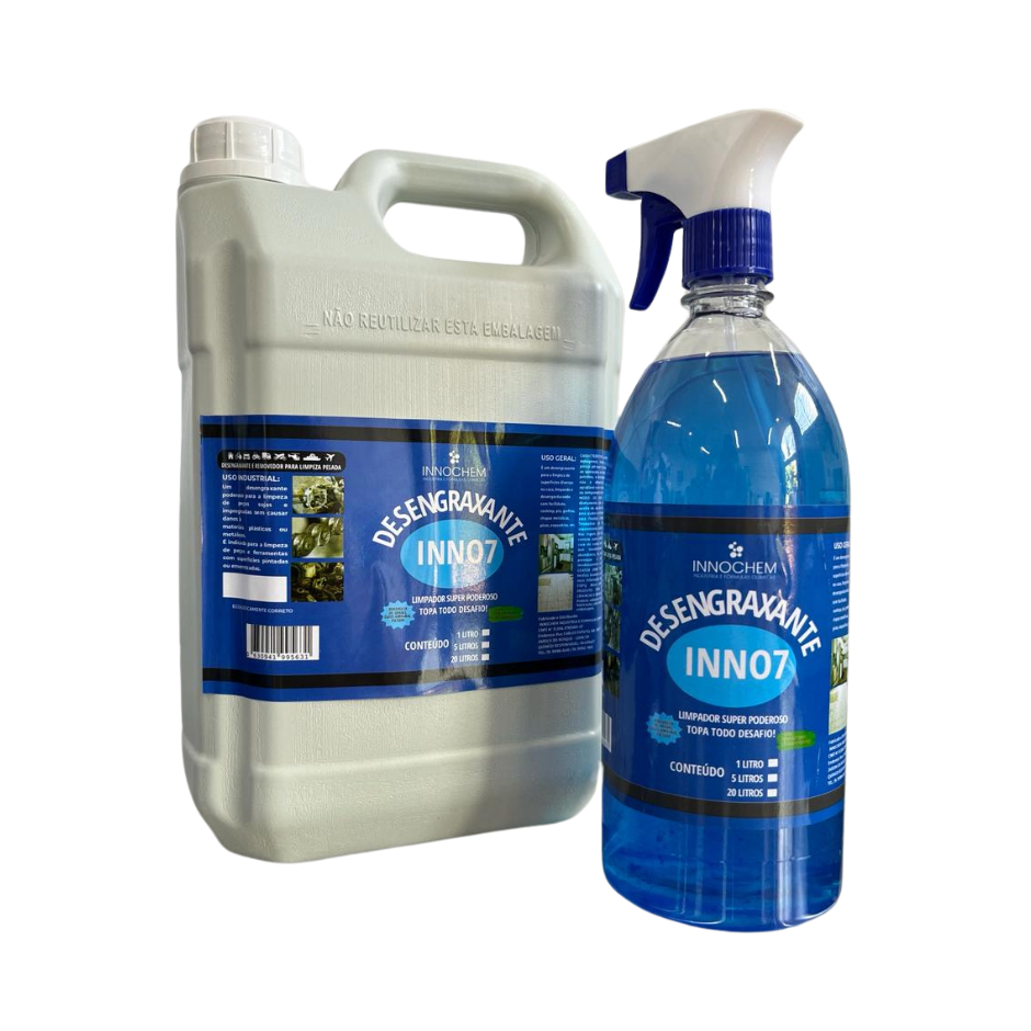 Desengraxante INNO7 - 1 ou 5 litros - removedor multiuso limpeza pesada alta performance ...