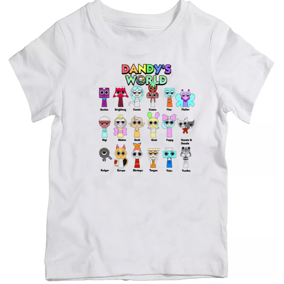 Camiseta Dandy's World Toons DW Roblox | Shopee Brasil