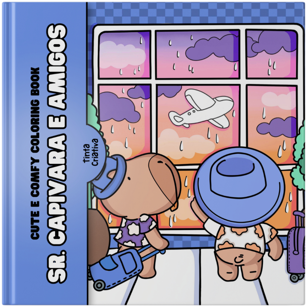 Livro de Colorir Sr. Capivara e Amigos - Tinta Criativa | Shopee Brasil