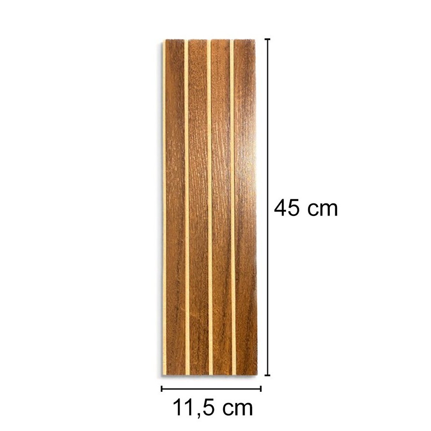 Kit 20 Placas Painel Ripado Revestimento em MDF Autocolante Decorativo ...