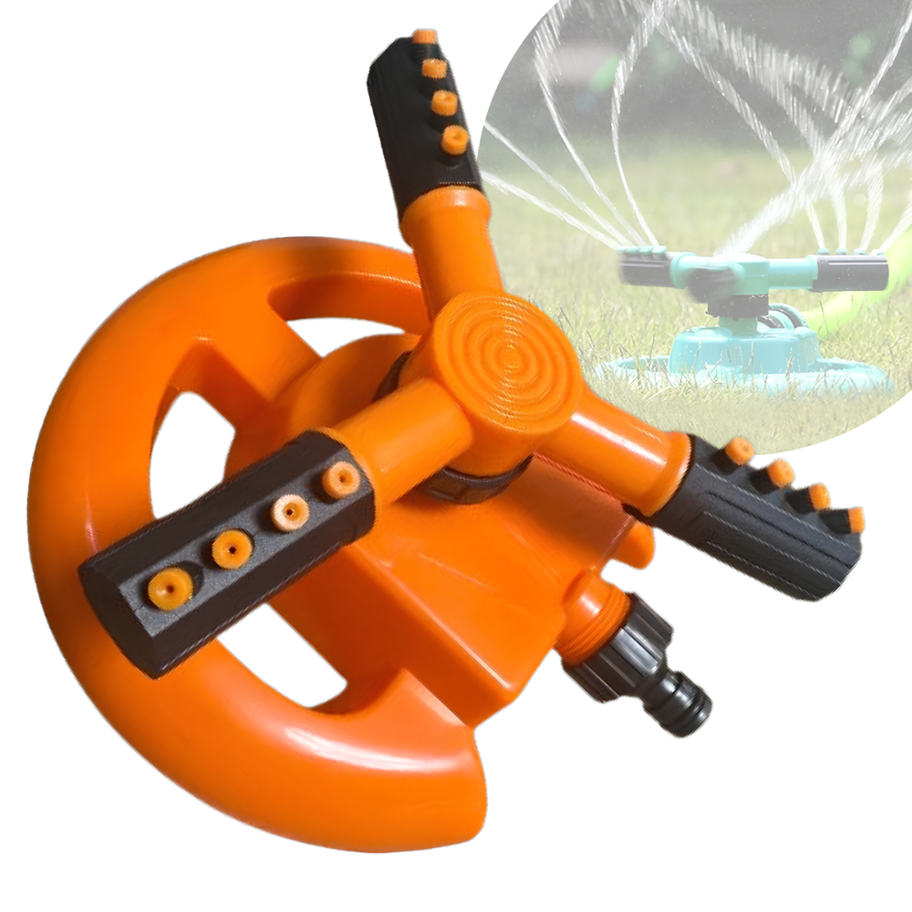 Aspersor De Jardim Com 3 Bicos Rotativo 360 Graus Para Irrigação ...