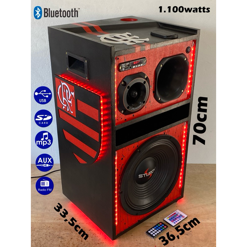 Caixa Bob Residencial Personalizada 12 Polegadas Ativa Bluetooth ...