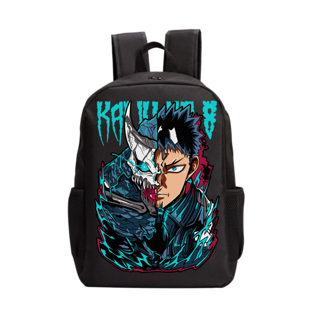 Mochila Masculina Feminina Escolar Trabalho Casual Anime Kaiju Nº8 ...