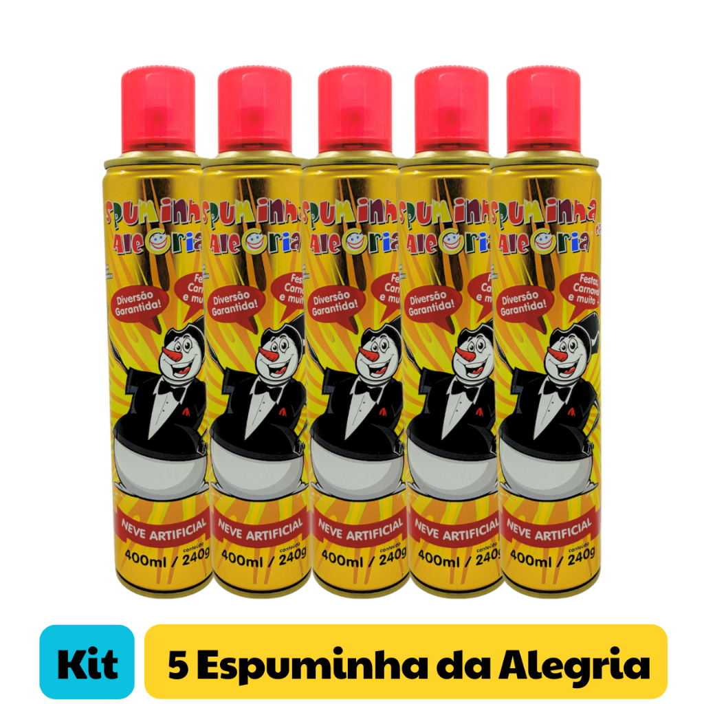 Espuma Espuminha Neve Spray Carnaval Festa Especial Criança 400ml ...