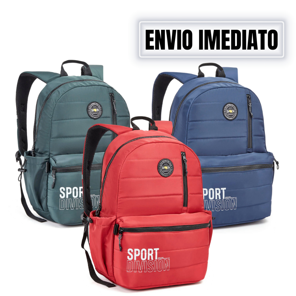 MOCHILAS DE COSTAS SHOCK SPORT DIVISION - SEANITE | Shopee Brasil