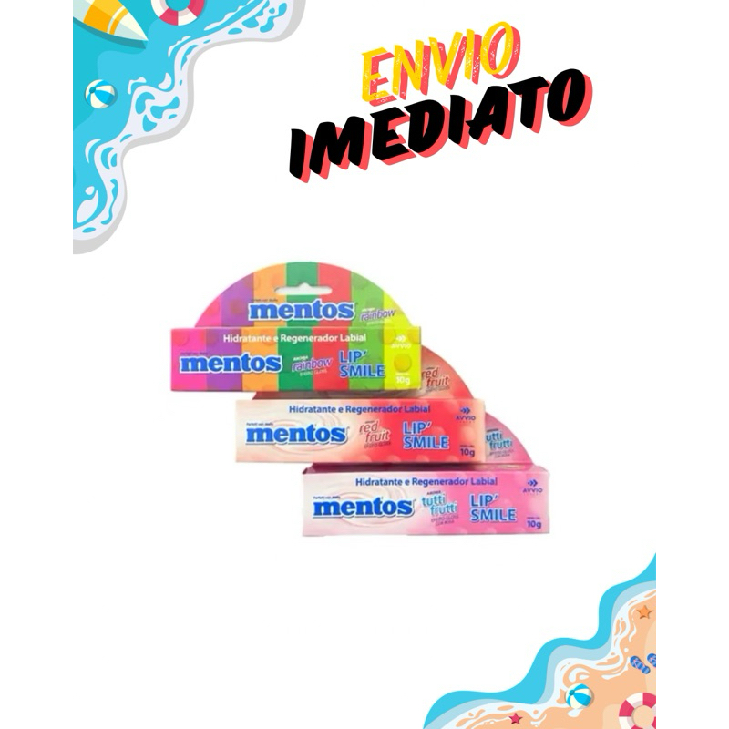 Hidratante Labial Lip'Smile Efeito Gloss Mentos | Shopee Brasil