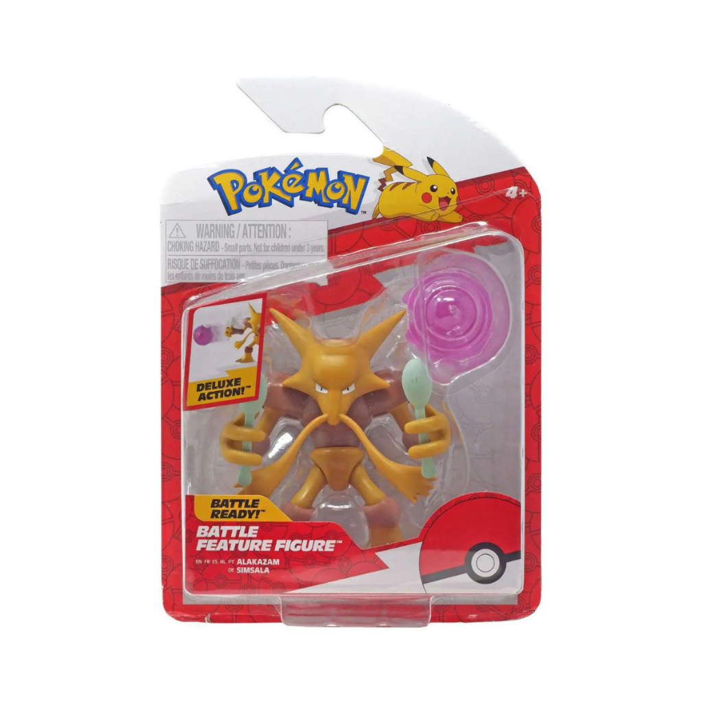 Pokémon Deluxe Action! Battle Ready! Battle Feature Figure Alakazam ...