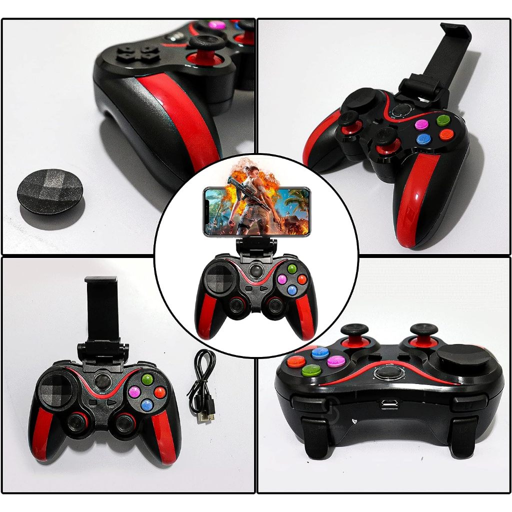 Controle Gamepad Joypad Gamer Para Celular Wireless Bluetooth Sem Fio ...