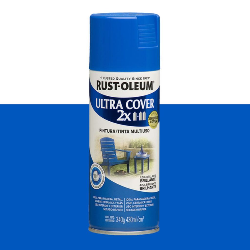 Spray Ultra Cover Multiuso Azul Brilhante Rust Oleum | Shopee Brasil