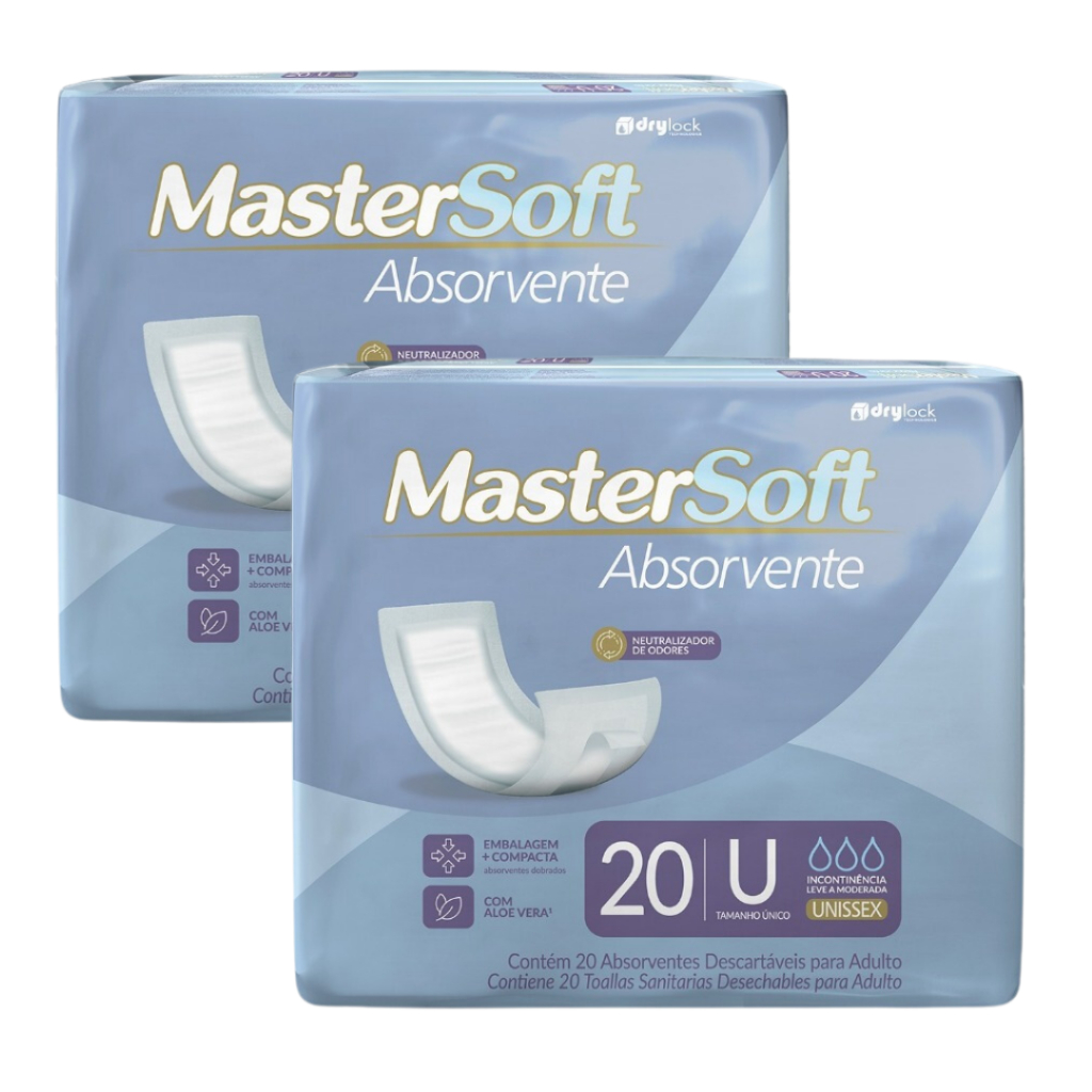 Kit 2 Absorvente Pós Parto Fluxo Intenso Diurno e Noturno Impermeável ...