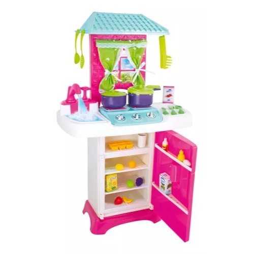 Kit Cozinha Infantil Fantástica Completa 74cm com Fogão Pia Geladeira e Acessórios | Shopee Brasil