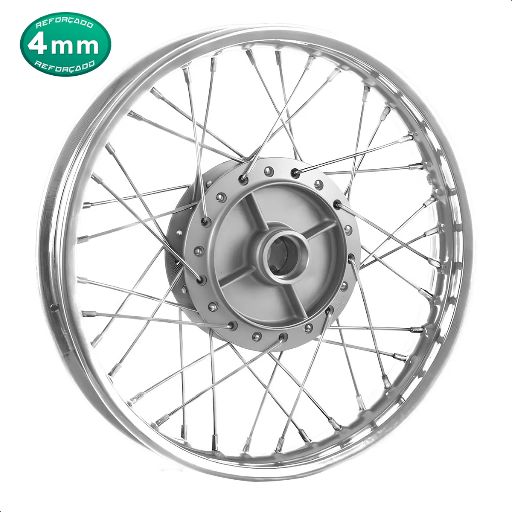 Roda Montada com ARO 17 Traseira Biz 100 Biz 110 Biz 125 Todas Raio 4mm ...