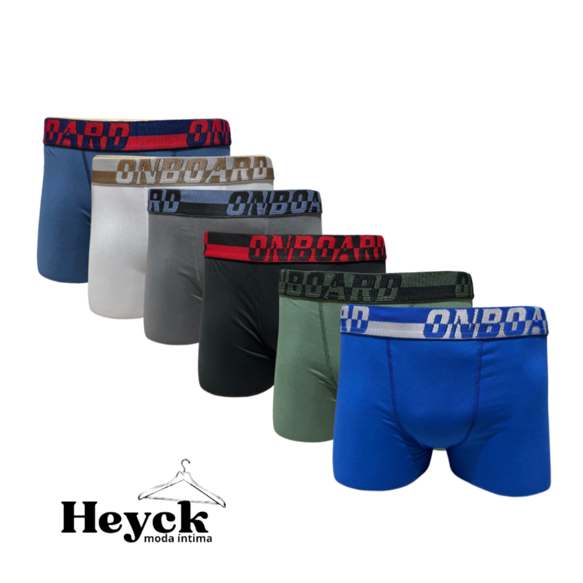 Kit Com 5 Unidades de Cueca Box Cuecas Boxer Adulto Microfibra Lisa Com Forro | Shopee Brasil