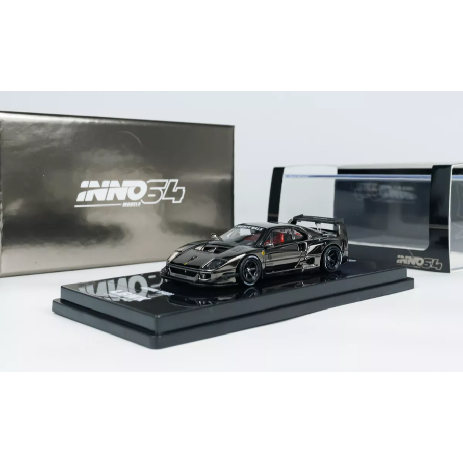 Inno64 - LBWK Ferrari F40 - Chrome Black - Liberty Walk - Faz a Boa!