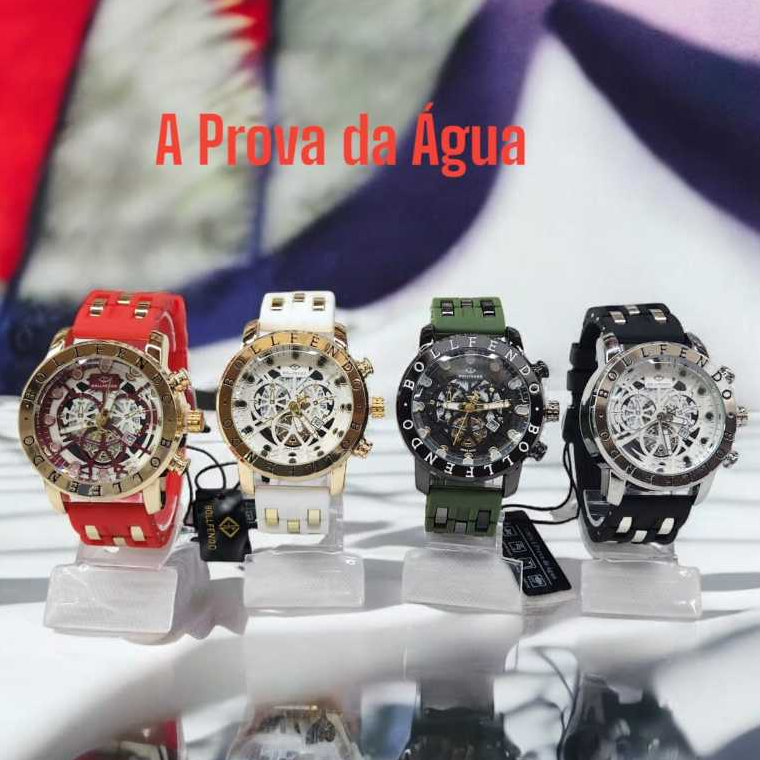 Relógios a Prova da Água Bollfendo, Modelo Masculino | Shopee Brasil