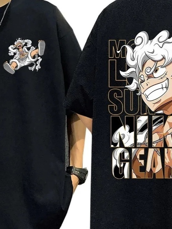Camiseta Básica Unissex Luffy Anime One Piece Gear 5 | Shopee Brasil