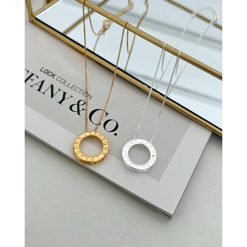 Colar Pandora Dourado ou Prata | Shopee Brasil