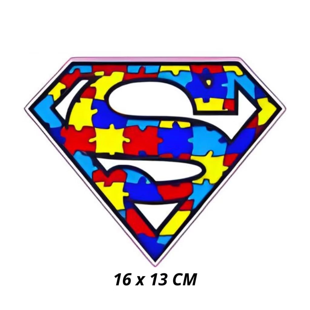 ADESIVO AUTISMO - SUPER MAN - AUTISTA CARRO MOTO CASA | Shopee Brasil