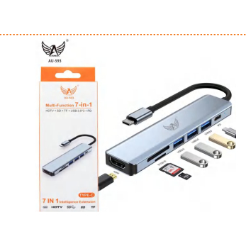 Hub Type-c 7 Em 1 Usb 3.0 Hdmi Micro Sd Mac Notebook Pc - AU-593 - Altomex - Dragão | Shopee Brasil