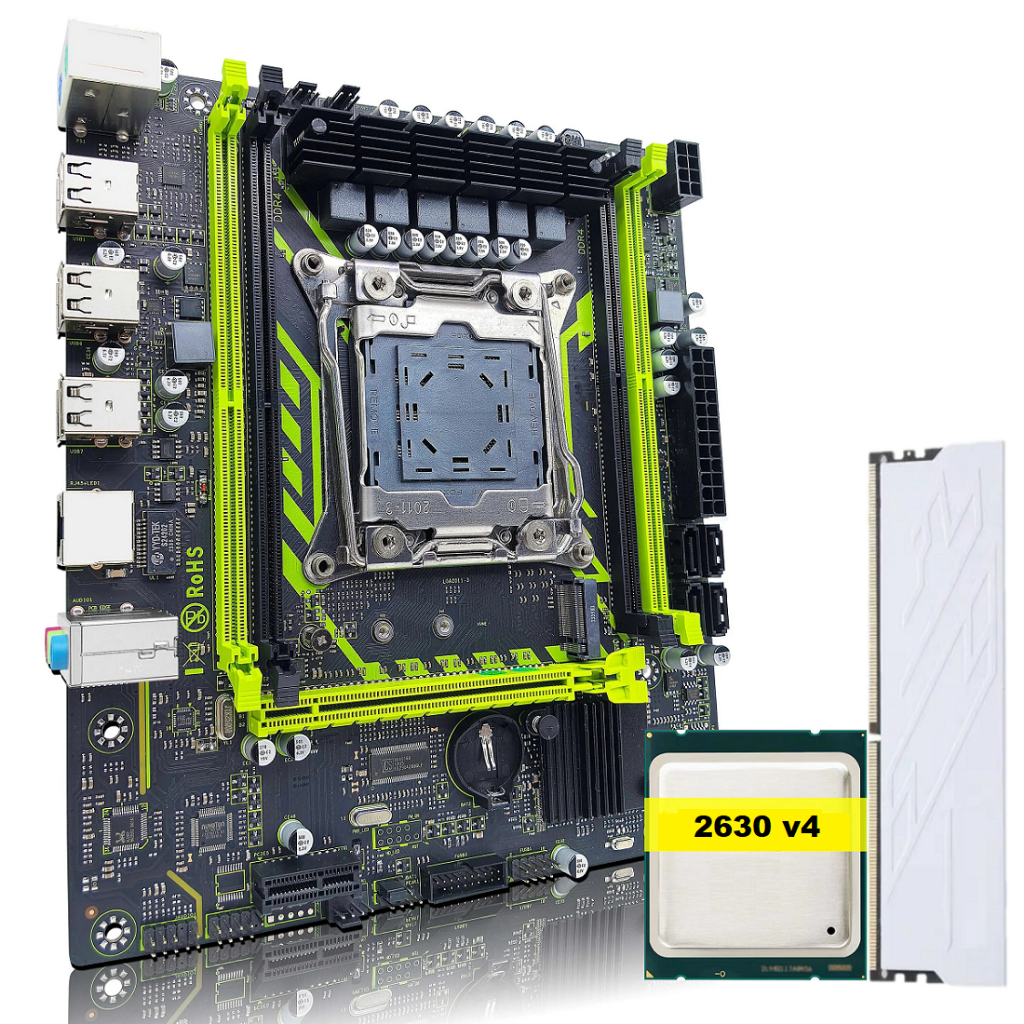 Kit x99 Placa Mãe + Intel Xeon E5 2650 v3 10 Núcleos + 16gb Ddr4 ...