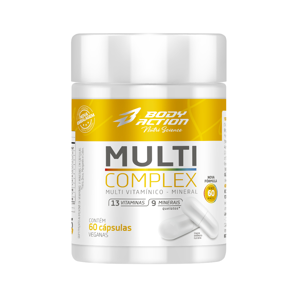 Multivitamínico Multicomplex 60 Cápsulas Bodyaction | Shopee Brasil