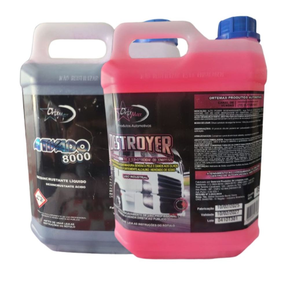 Kit Lava Rápido Limpa Baú 5L Roxo + Solupan Rosa 5L - Ortemax | Shopee ...