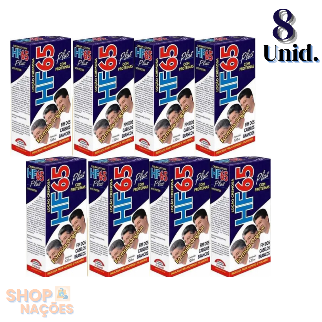 Kit 08 Un Loção Cremosa Hf65 Plus Restauradora de Cor Capilar Pepilon ...