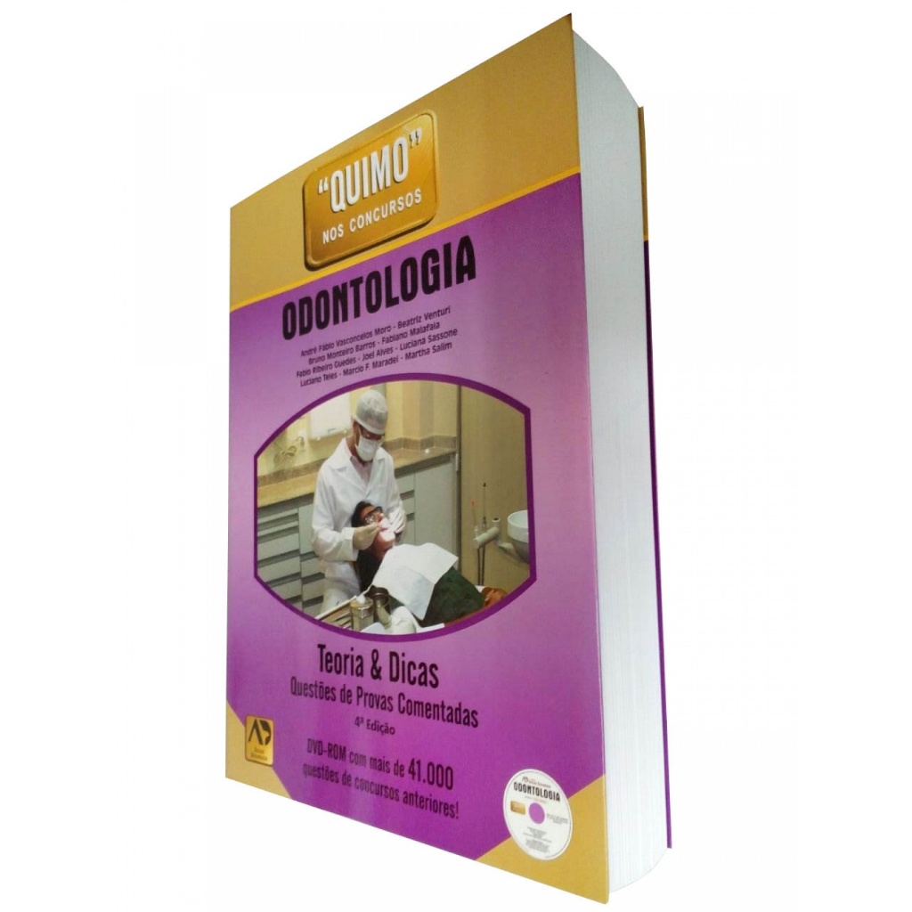 Quimo Odontologia: Teoria e Dicas - 2016. Questões Comentadas + DVD 41. ...