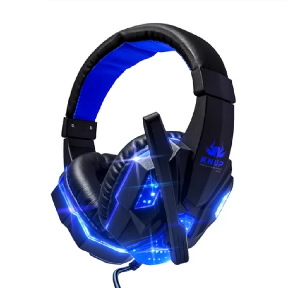 Headset Fone Gamer Knup Original Qualidade Prime KP-397 LED Profissional Microfone Controle USB ...