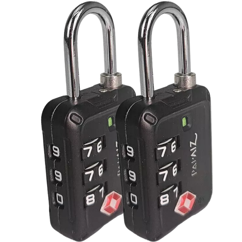 Kit 2 Cadeados 30Z Com 3 Dígitos Secretos Tsa Zamac - Papaiz | Shopee ...
