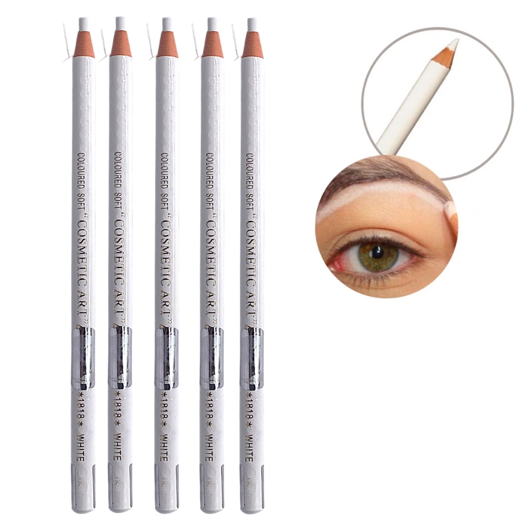 Kit 5 Lapis Dermatografico Para Marcação Sobrancelhas Coloured Soft Cor ...